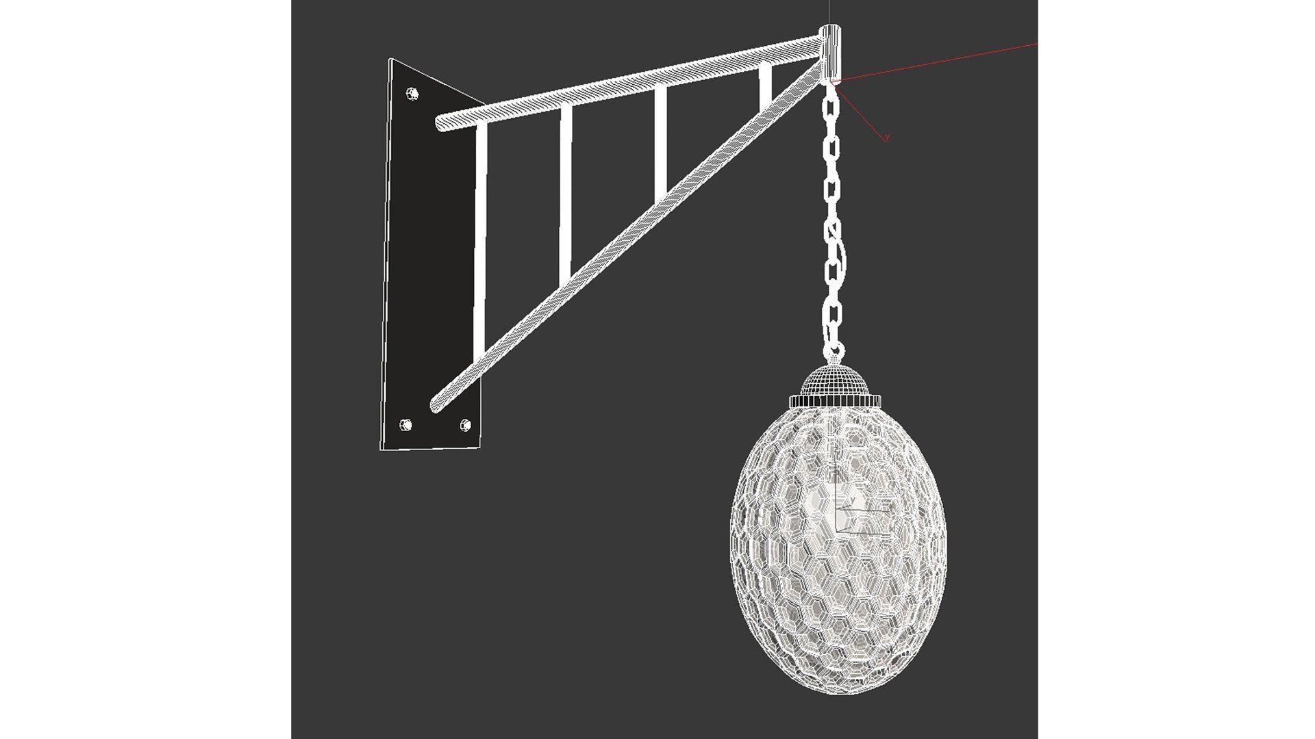 3D Custom Made Wall Light Model - TurboSquid 2033355