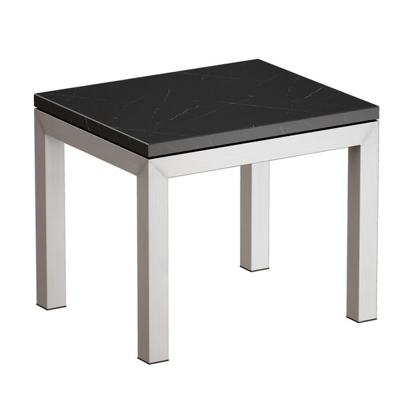 3D coffee table stainless steel model - TurboSquid 1608728