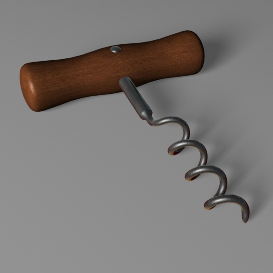 3d corkscrew model
