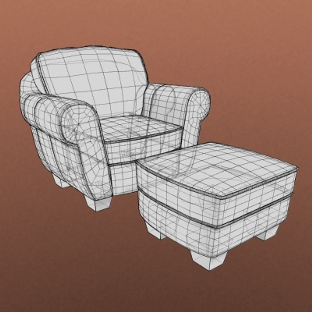 Reading Chair 3d Model