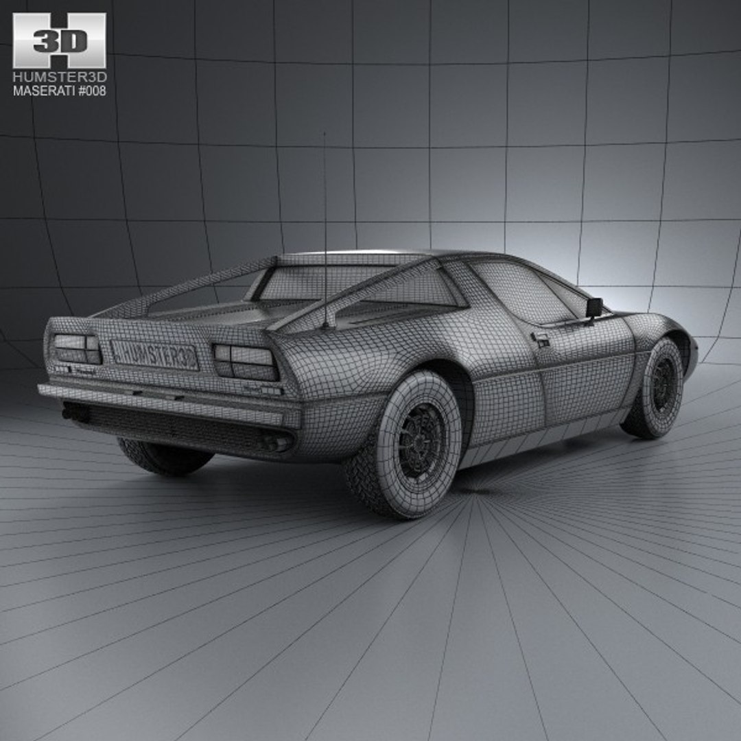 3d Model Maserati Merak 1972