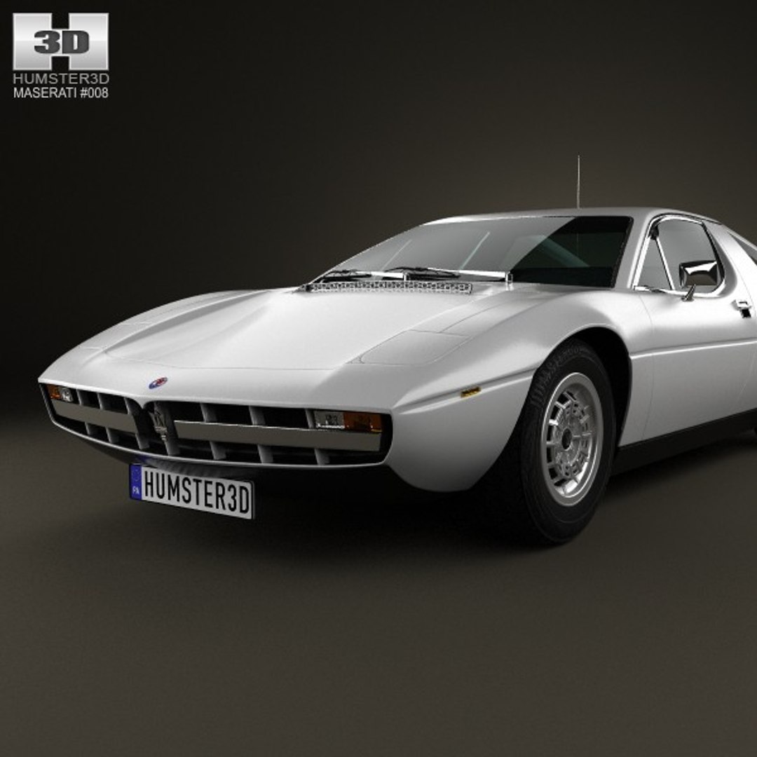 3d Model Maserati Merak 1972