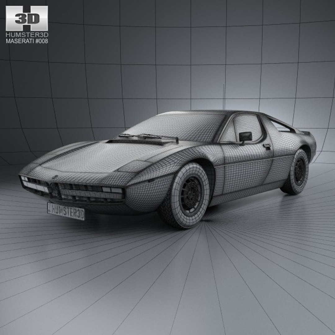 3d Model Maserati Merak 1972