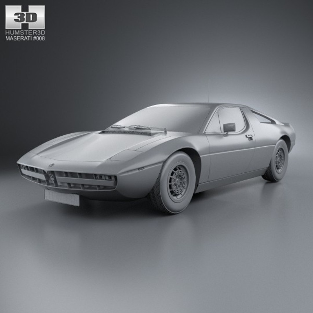 3d model maserati merak 1972