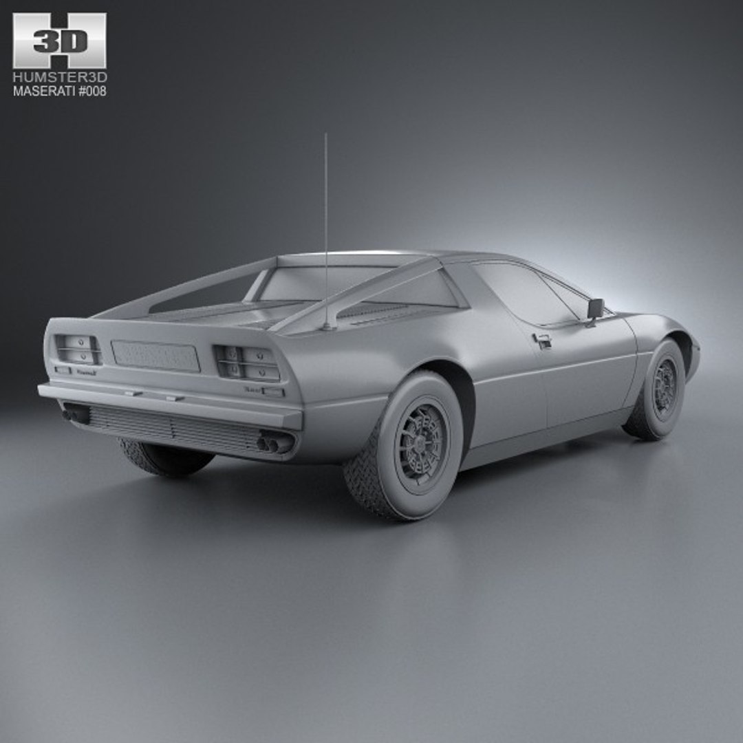 3d model maserati merak 1972