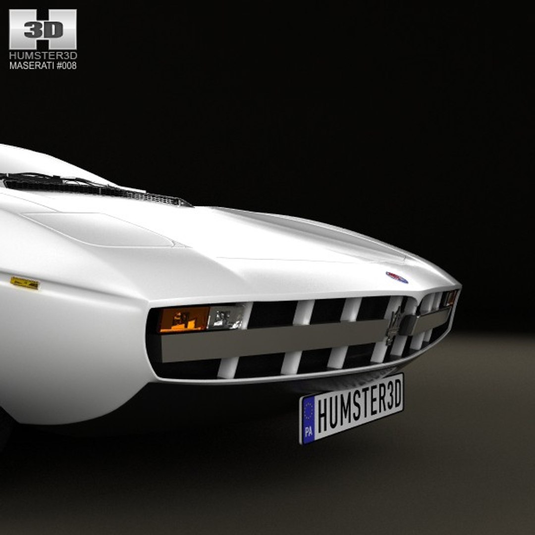 3d model maserati merak 1972
