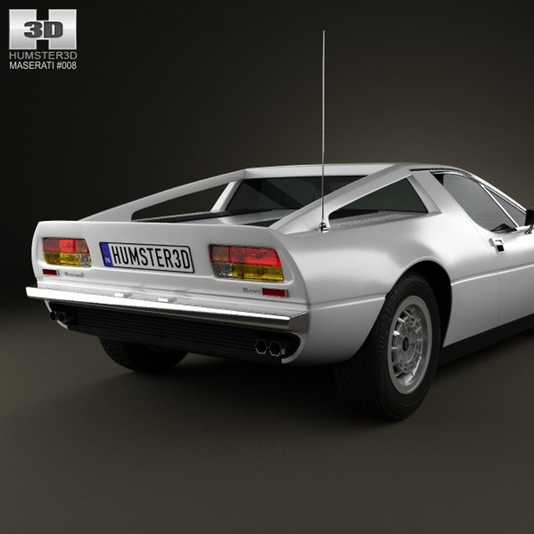 3d model maserati merak 1972