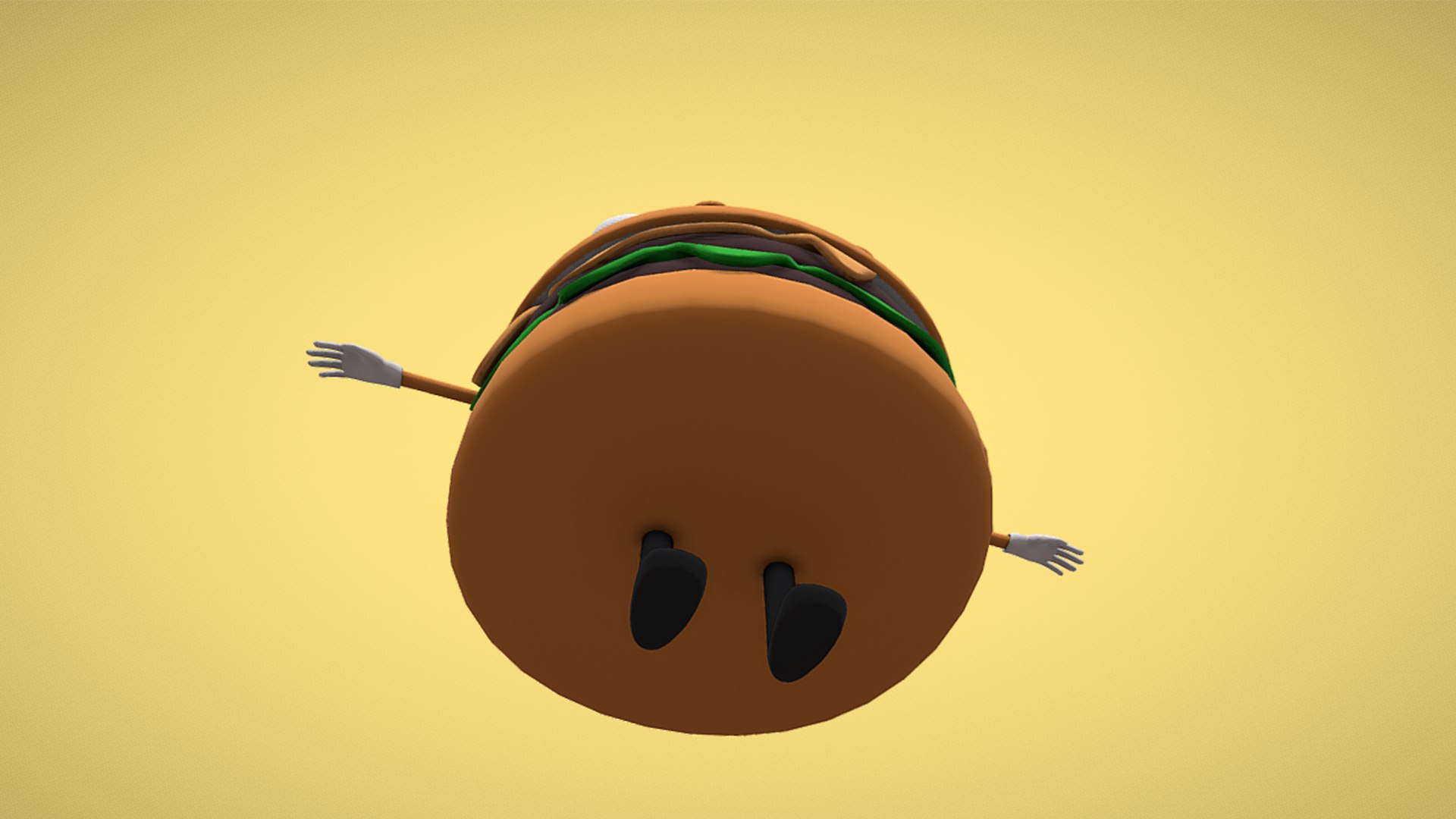 Cartoon Character - Burger Man 3D - TurboSquid 2168445