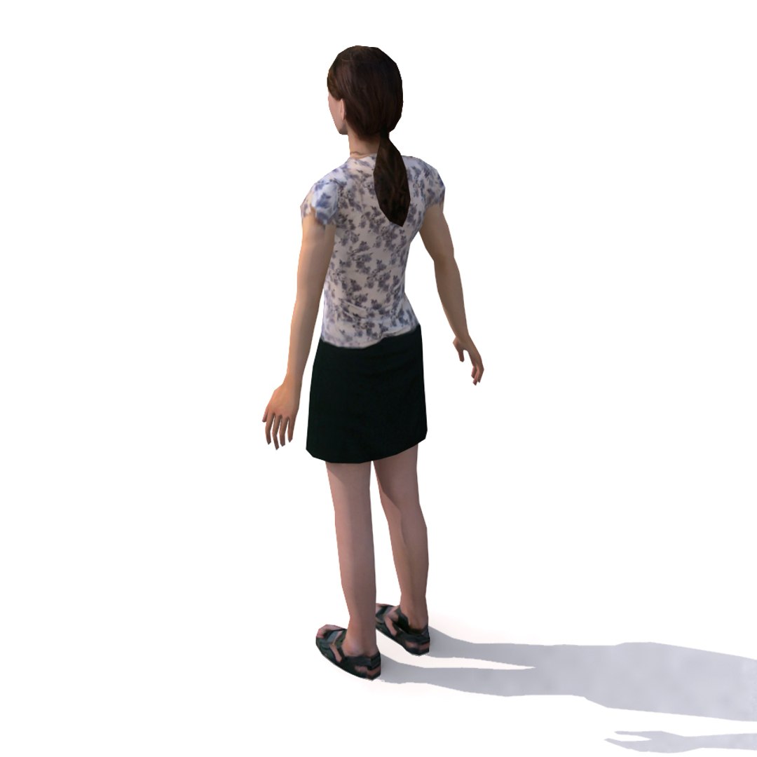 Human Character Female 3d Model