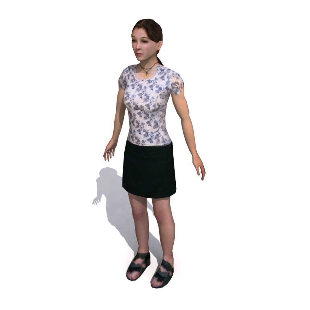 Human Character Female 3d Model