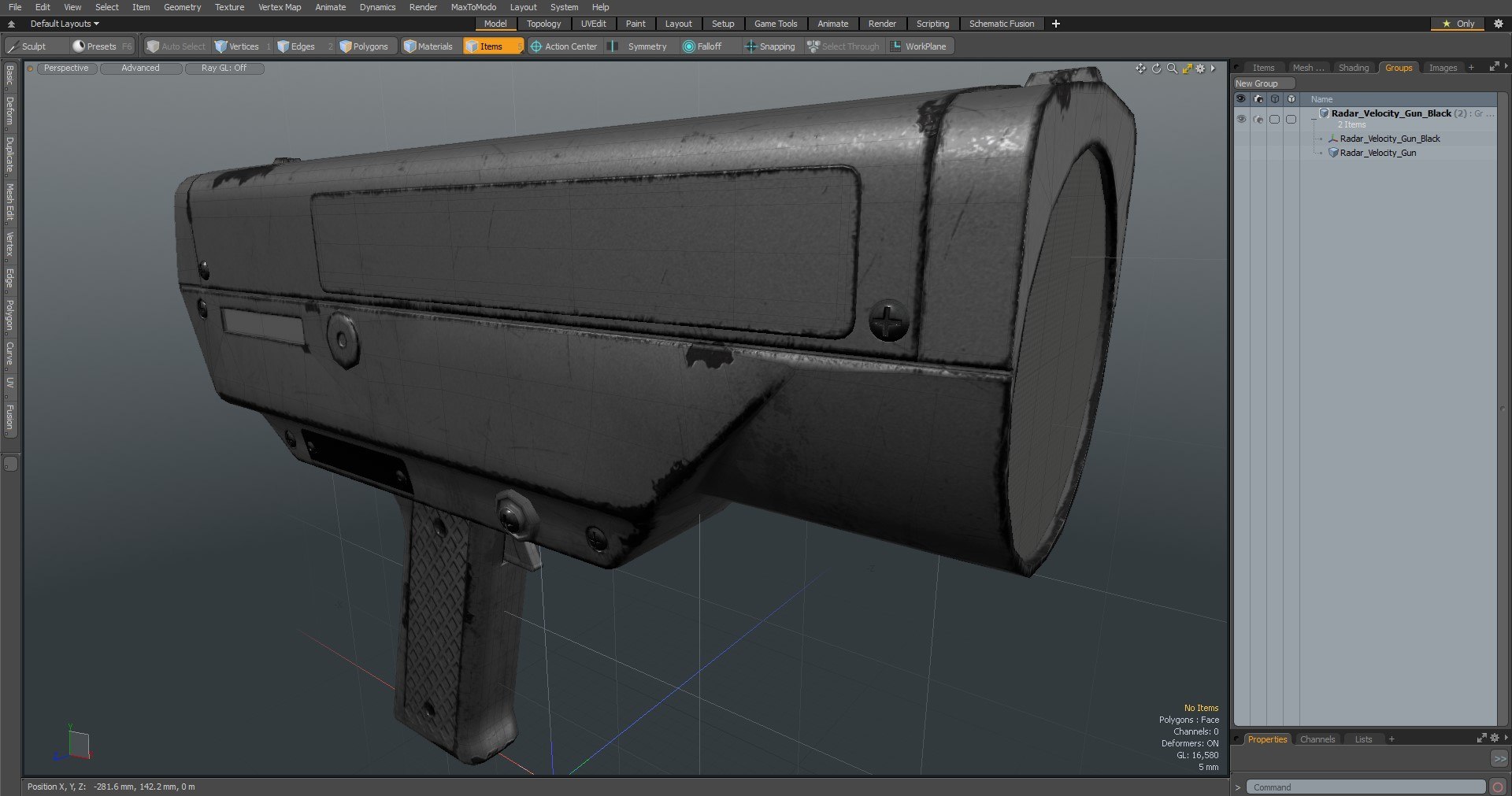 3D Model Radar Velocity Gun Black - TurboSquid 2149909