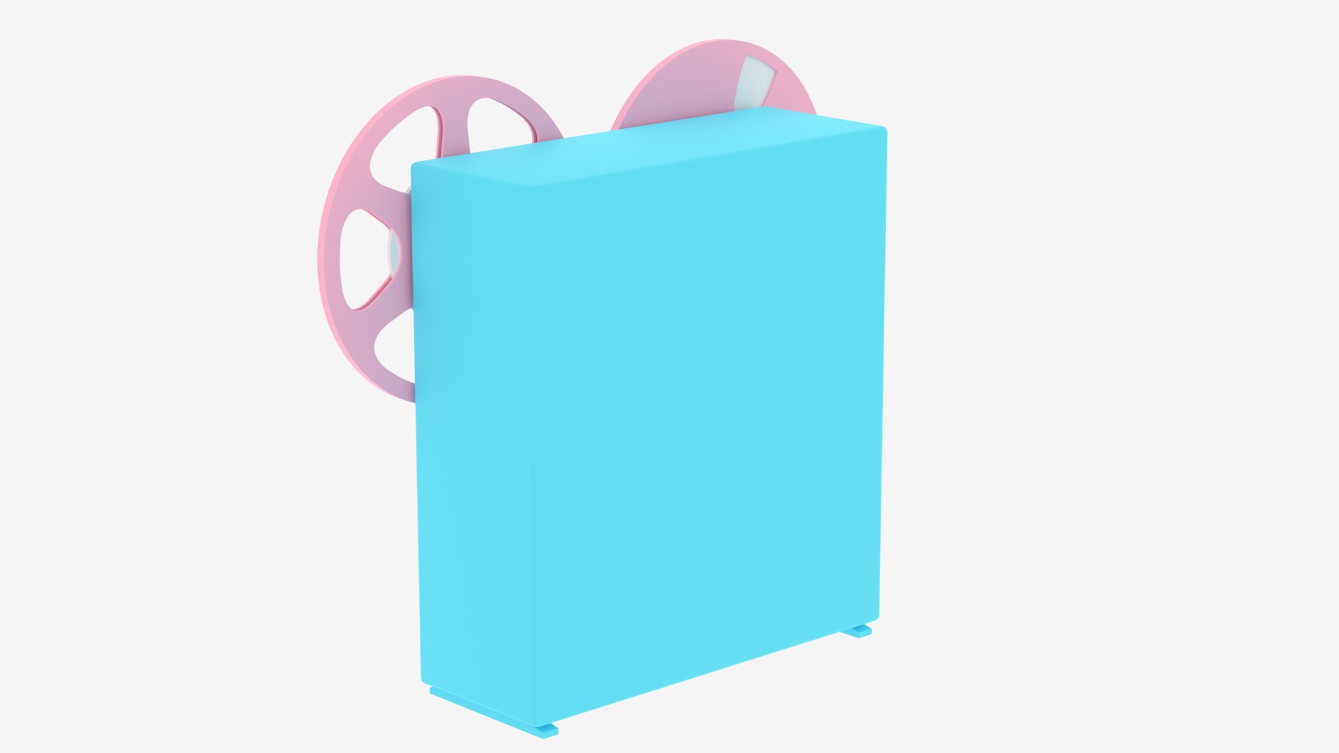 Cartoon Reel To Reel Tape Recorder Teac 32 2B 3D - TurboSquid 2140035