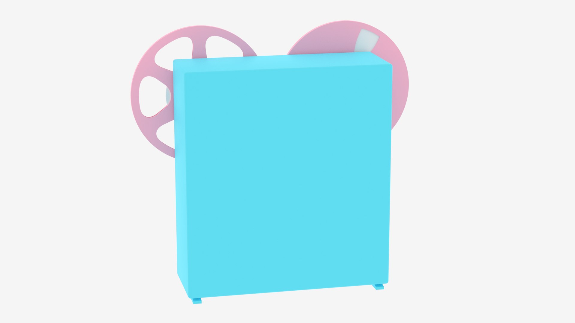 Cartoon Reel To Reel Tape Recorder Teac 32 2B 3D - TurboSquid 2140035