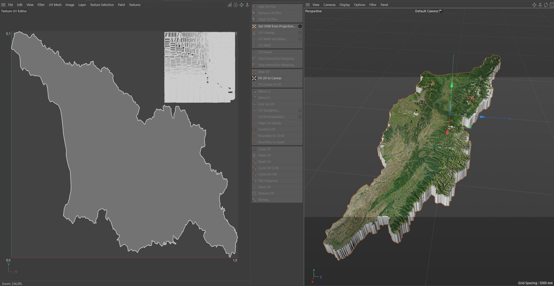 3D Georgia Terrain Map - TurboSquid 2336044