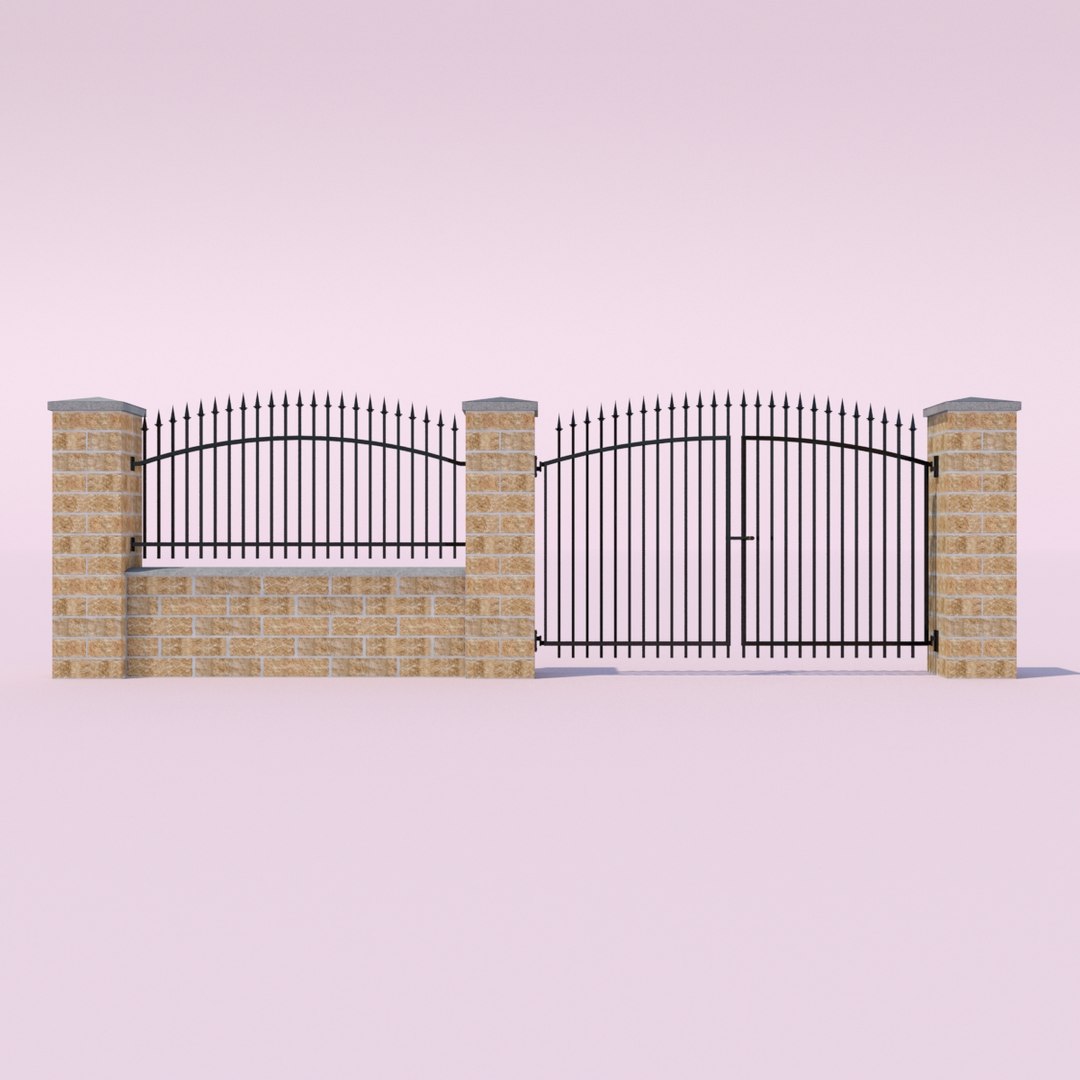 Ready Fence Gate 3d Model