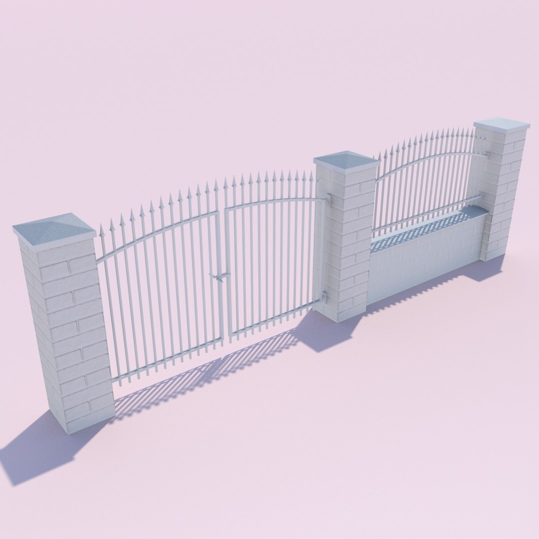 Ready Fence Gate 3d Model