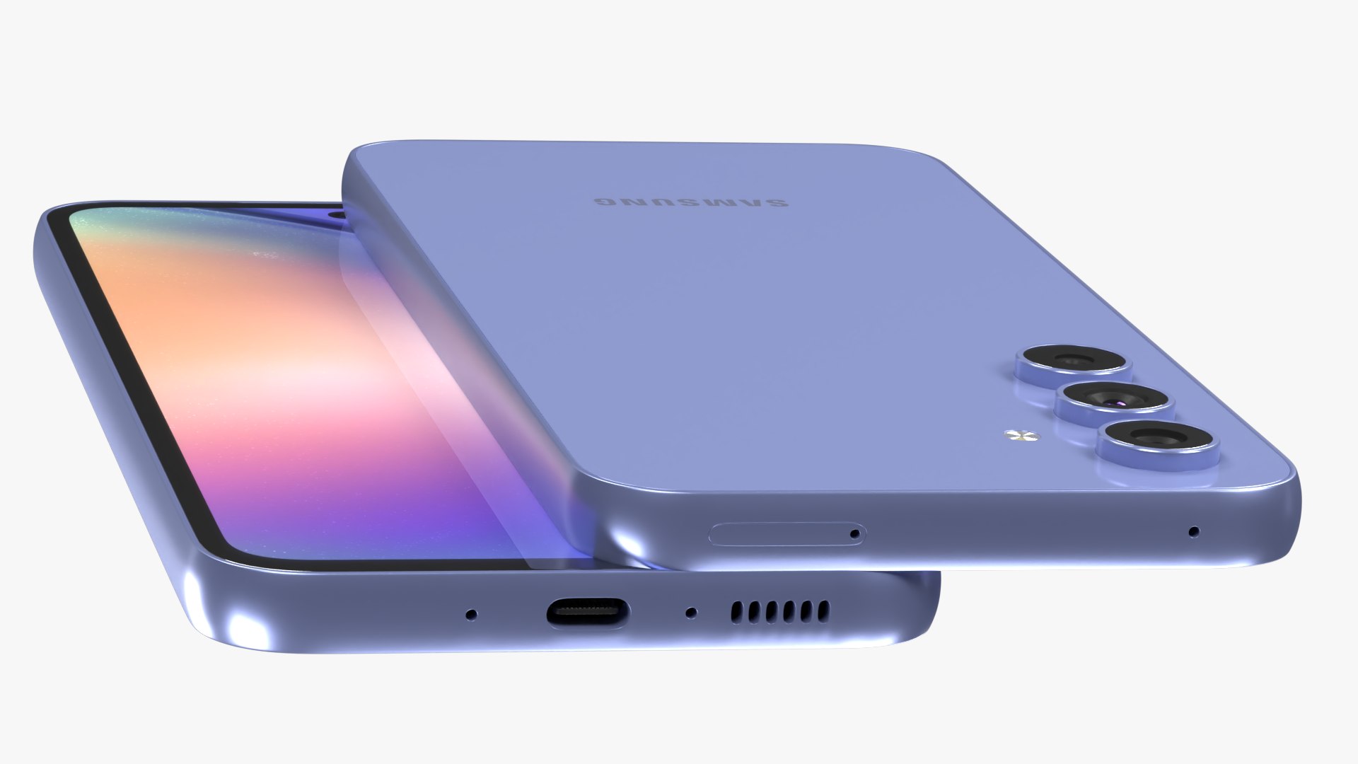 Samsung Galaxy A54 Violet 3D - TurboSquid 2062156