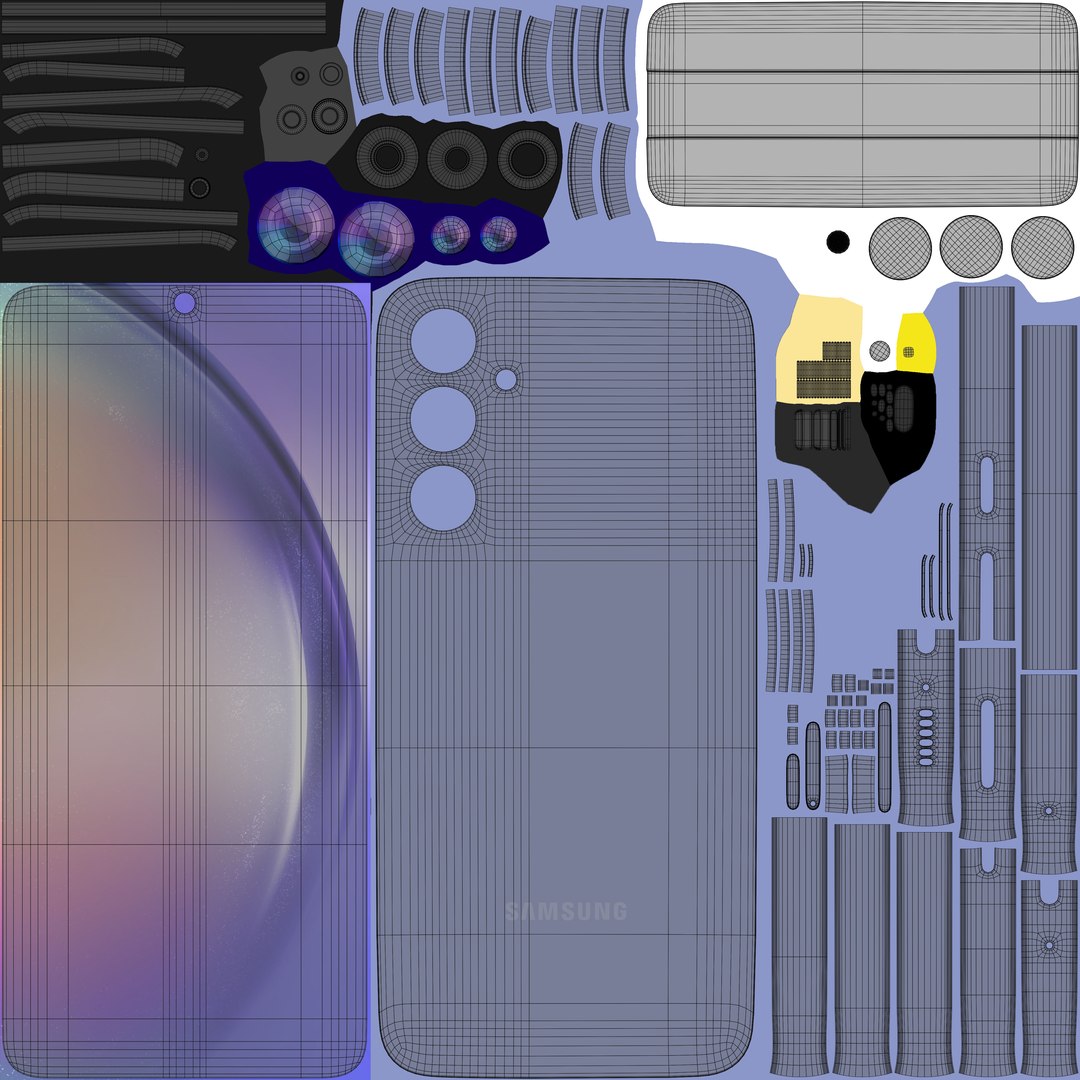 Samsung Galaxy A54 Violet 3D - TurboSquid 2062156