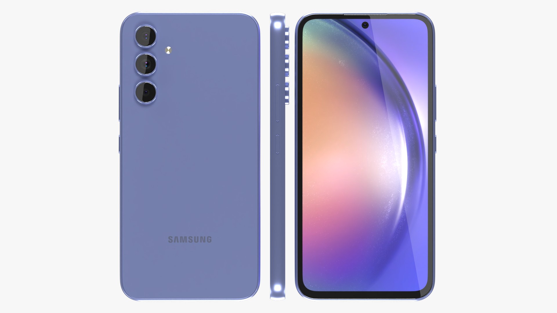 Samsung Galaxy A54 Violet 3D - TurboSquid 2062156