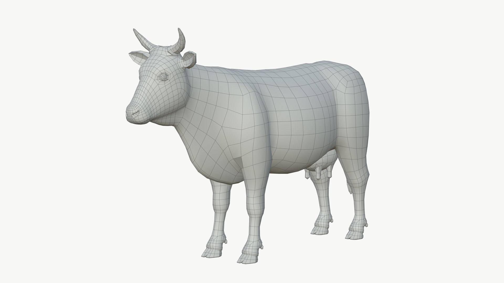Realistic Cow Low Poly 3D Model - TurboSquid 2098061