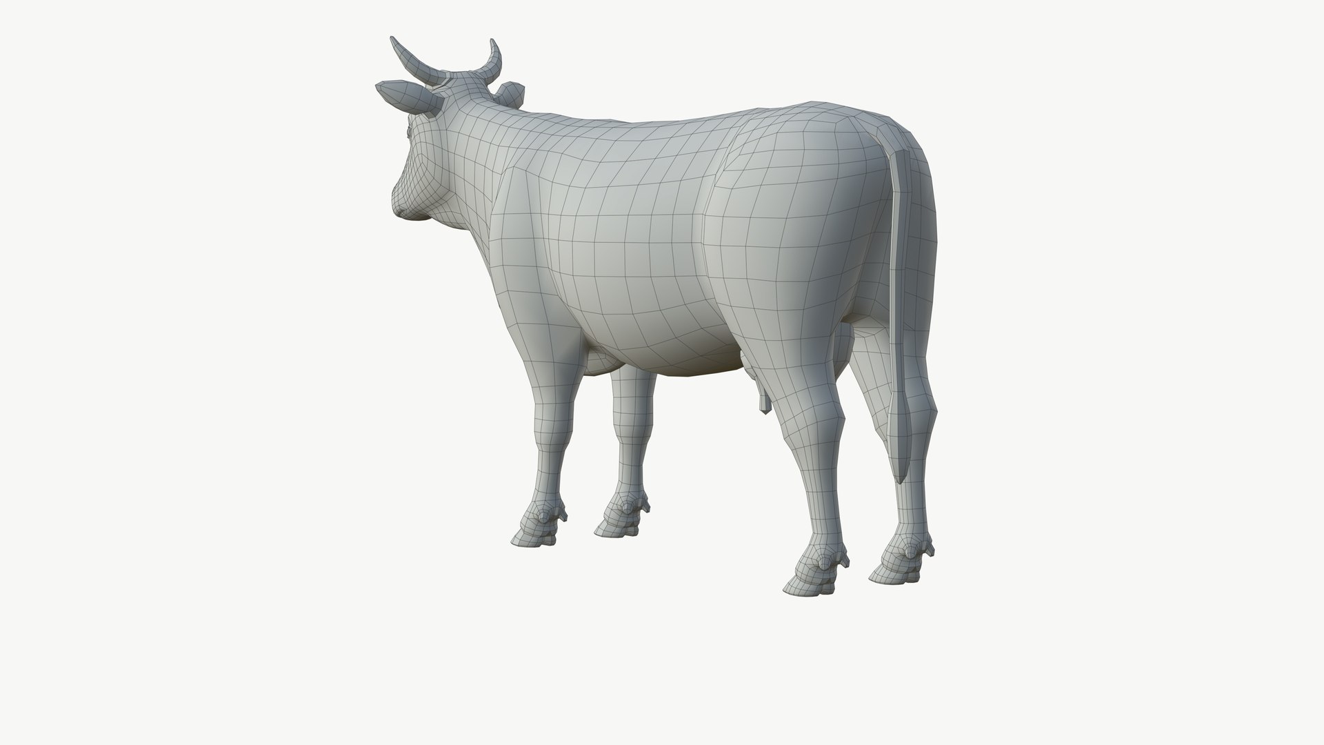 Realistic Cow Low Poly 3D Model - TurboSquid 2098061