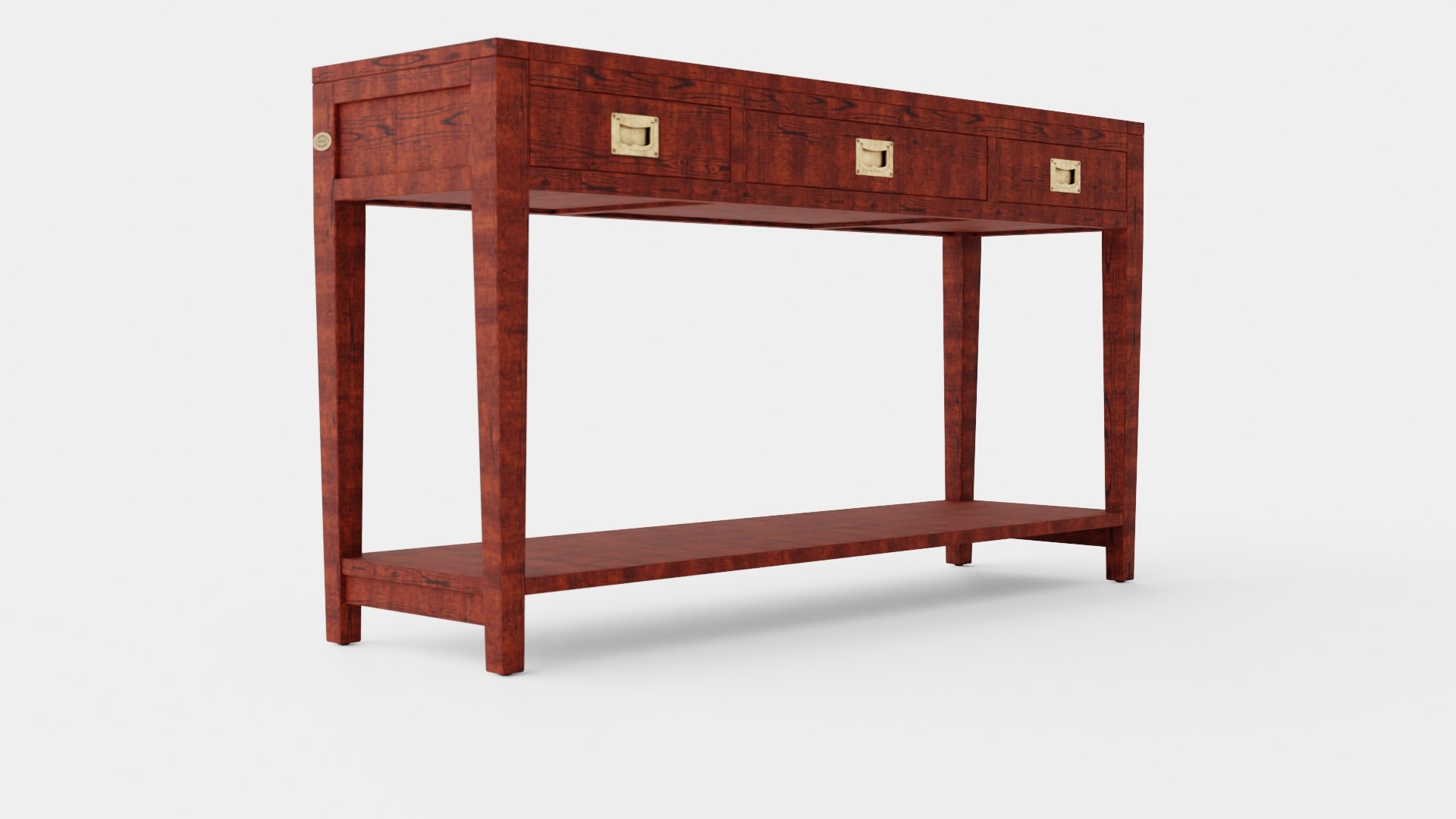 3D Capetown Console Table Rich Brown Model - TurboSquid 2264311