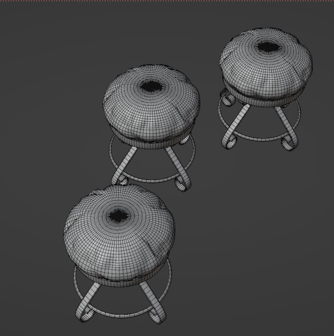 3D RoundStool Model - TurboSquid 2000980