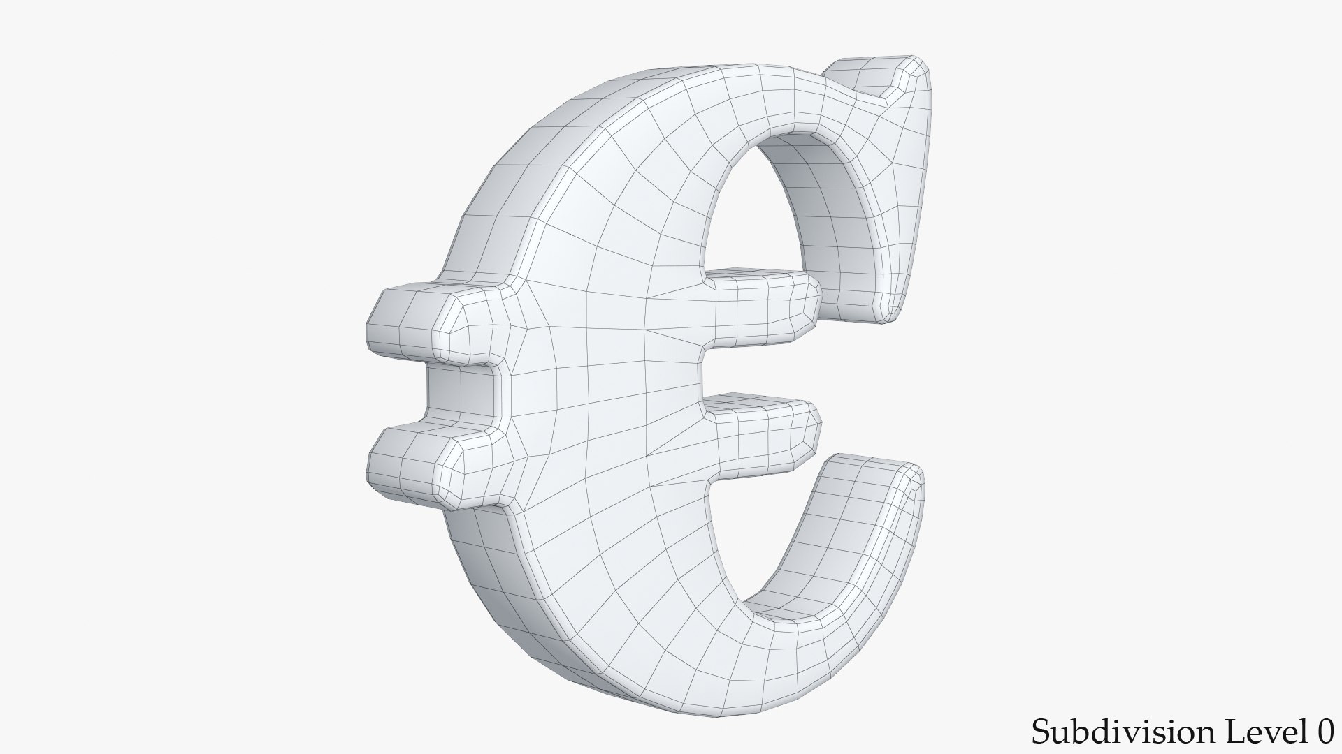 Euro Sign 3D Model - TurboSquid 1499912