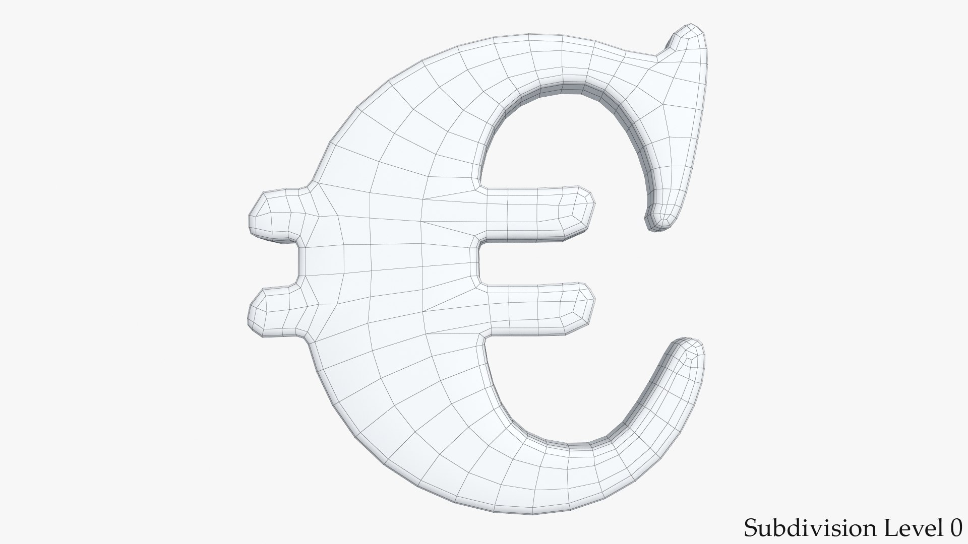 Euro Sign 3D Model - TurboSquid 1499912