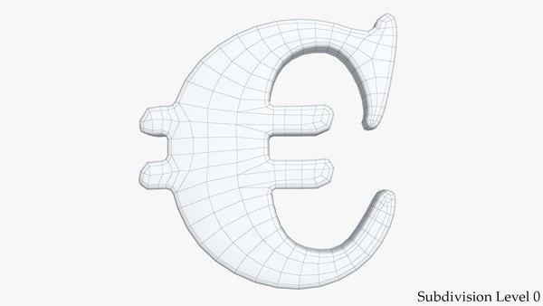 Euro sign 3D model - TurboSquid 1499912