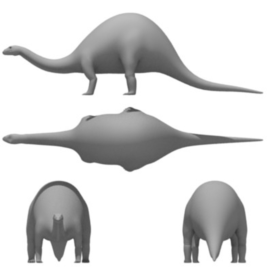 Brontosaurus 3d Model
