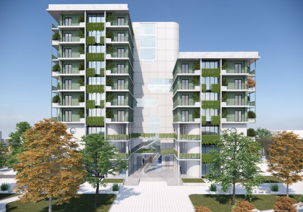 modelo 3d Edificio Residencial Polifuncional - TurboSquid 2265990