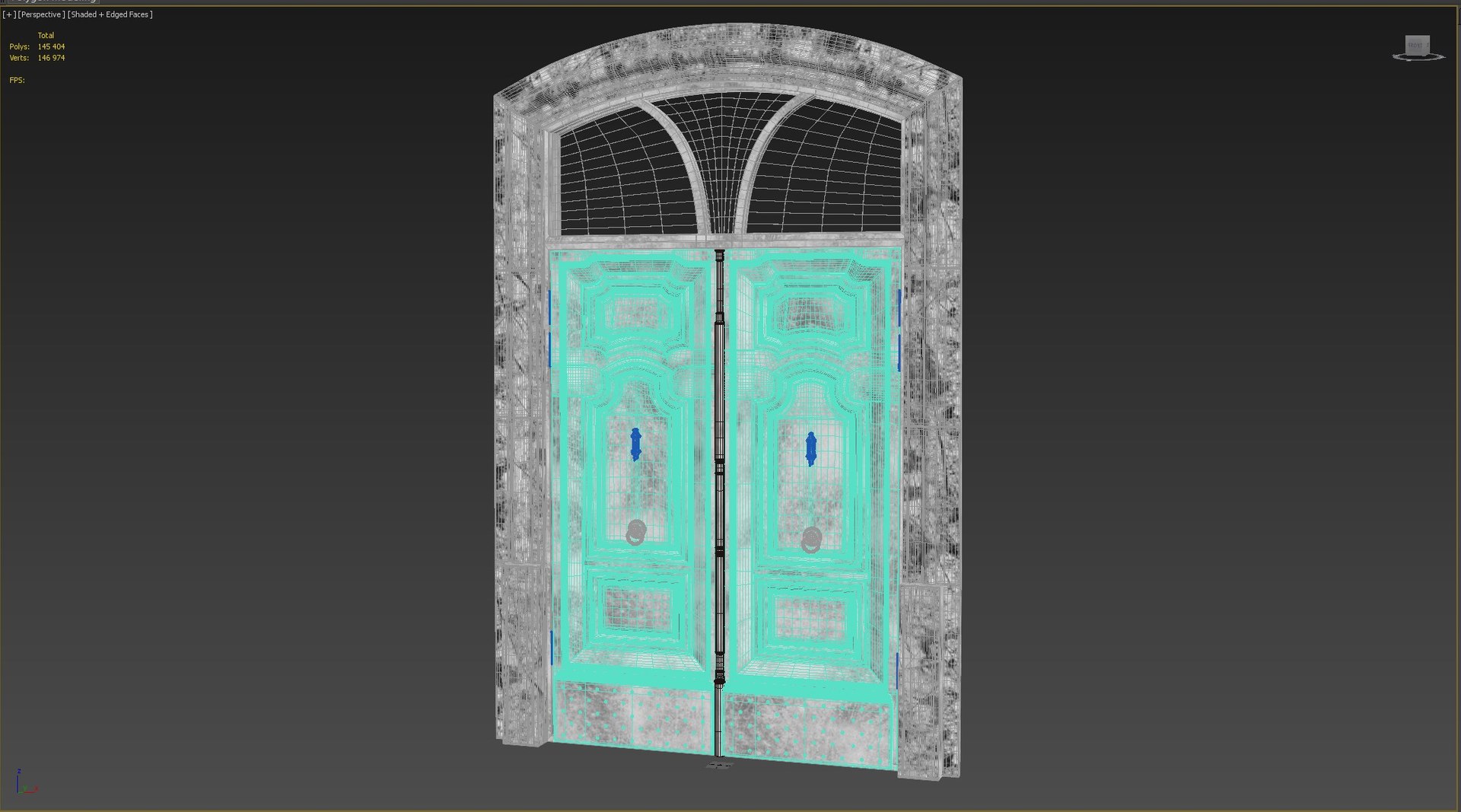 3D Model Entrance Classic Door 141 - TurboSquid 2519521
