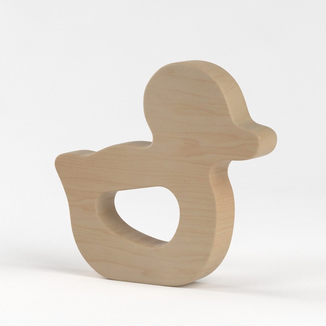 Wooden Duck Obj