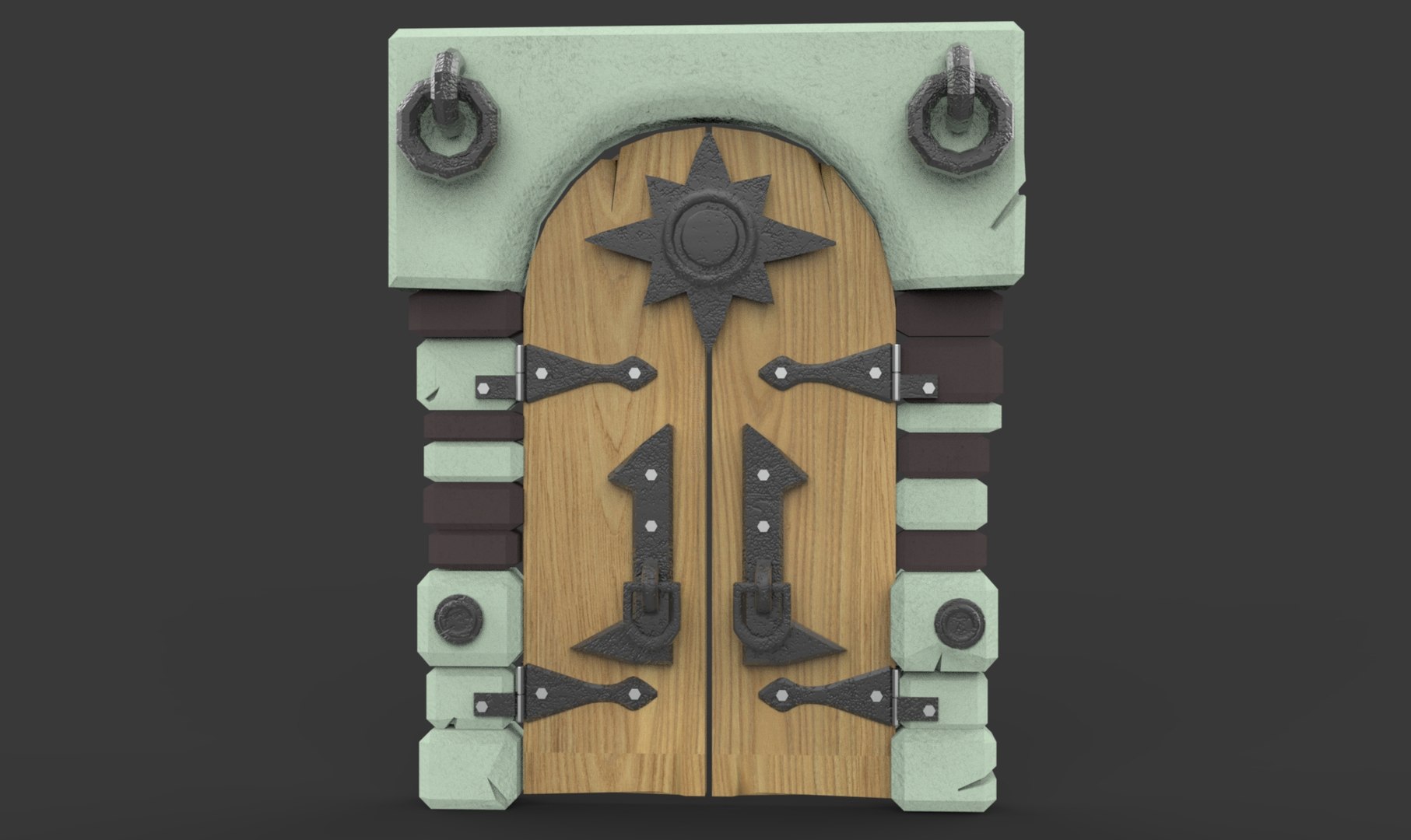 Wooden Door Low-poly 3D Model 3D Model - TurboSquid 2337680