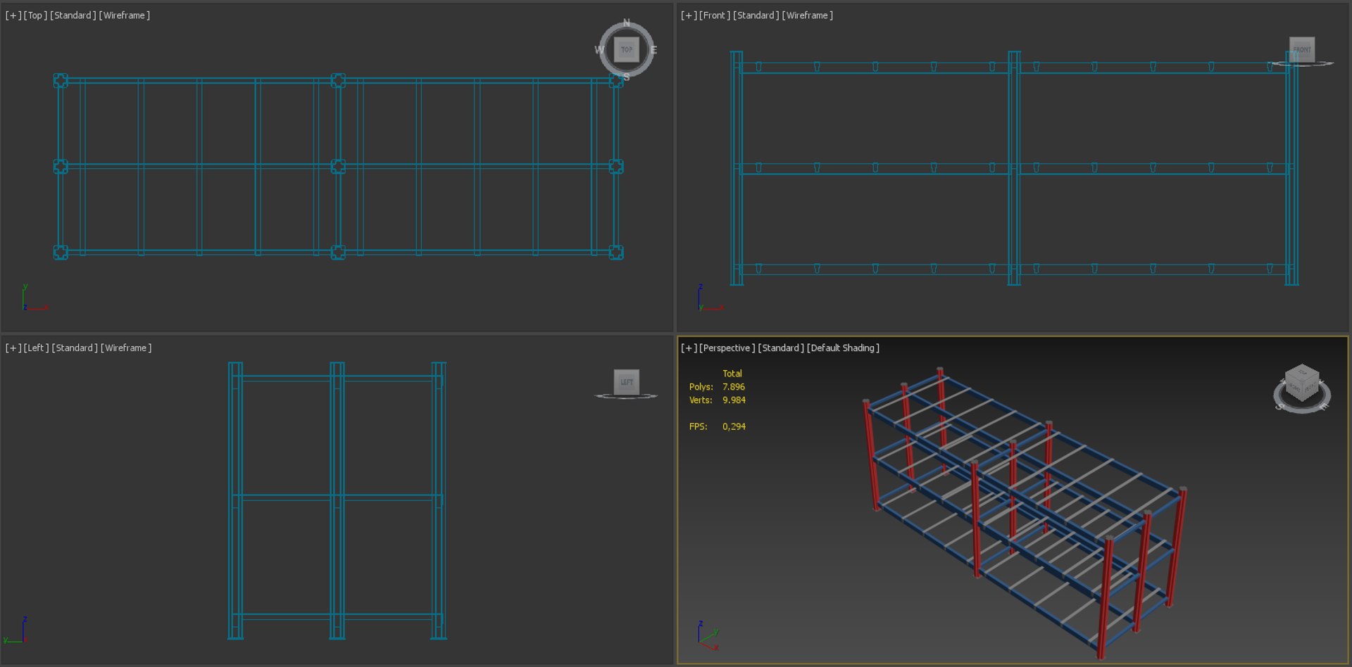 Industrial Shelf 3D Model - TurboSquid 2162624