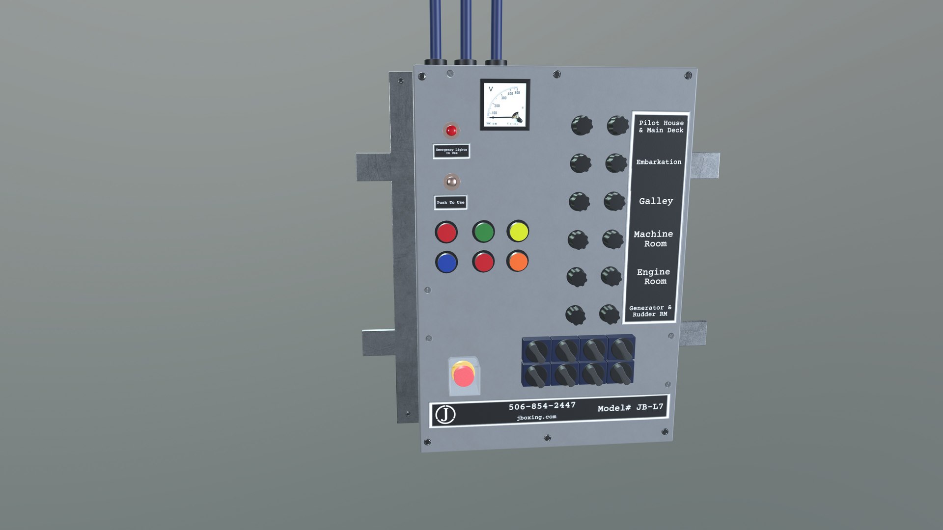 Emergency Switch Panel 3D Model - TurboSquid 2258248