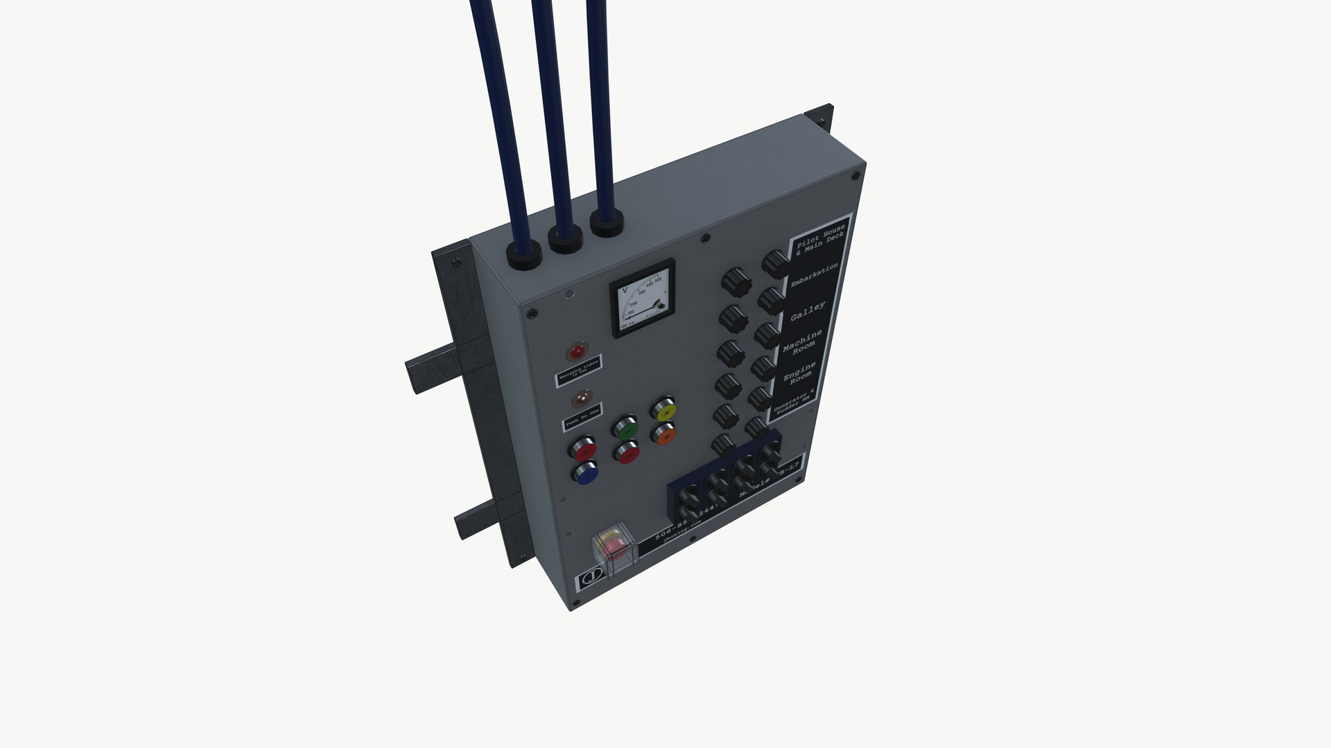 Emergency Switch Panel 3D Model - TurboSquid 2258248