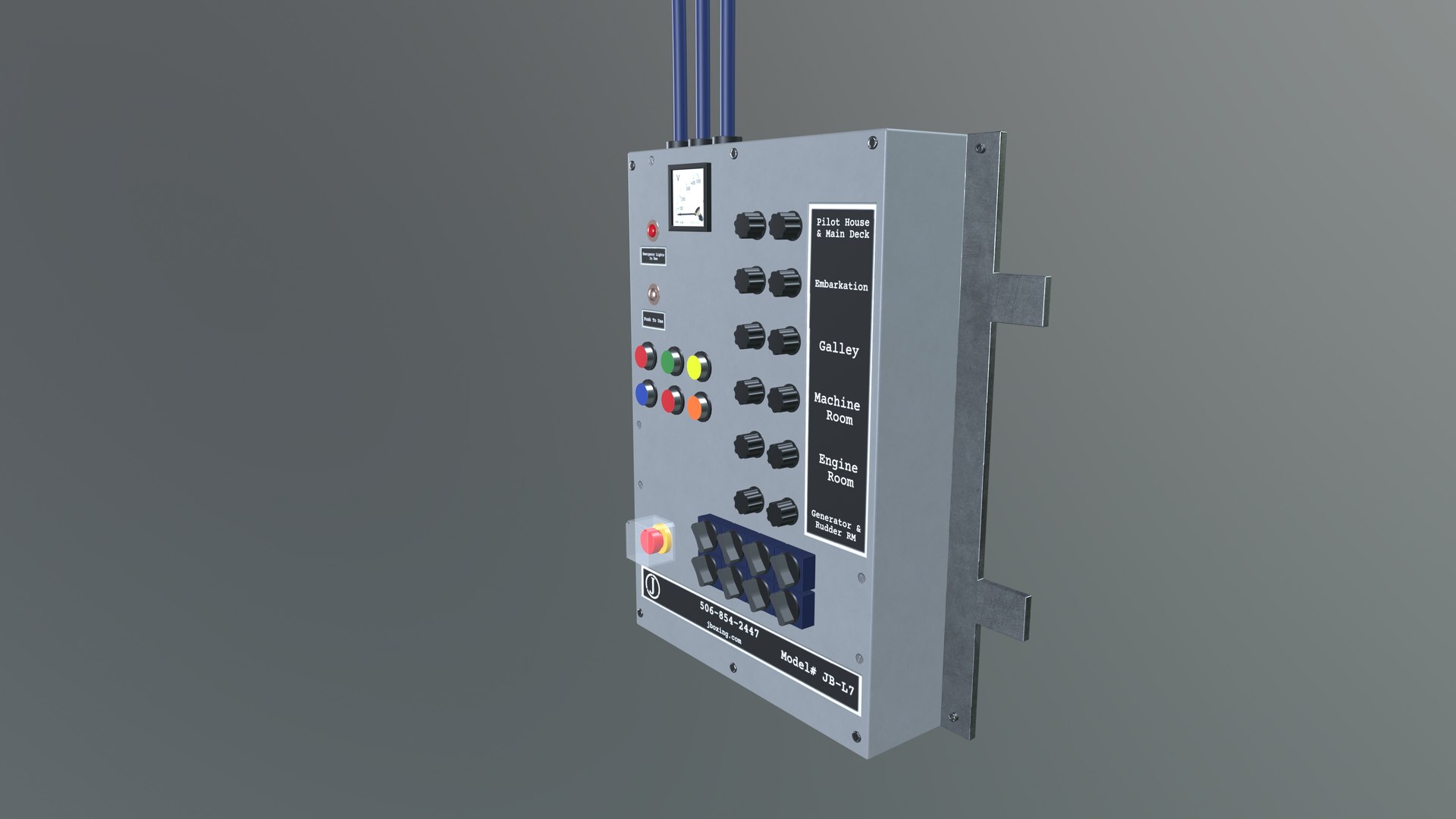 Emergency Switch Panel 3D Model - TurboSquid 2258248
