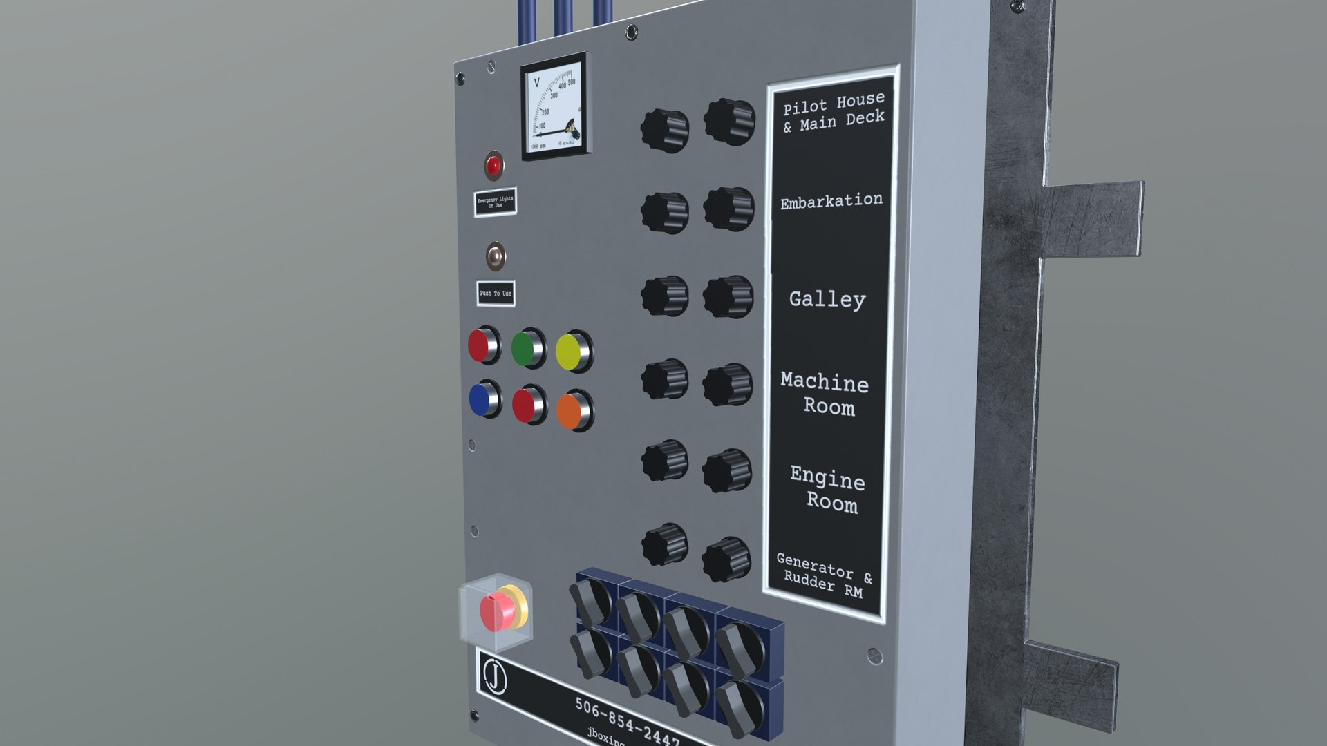 Emergency Switch Panel 3D Model - TurboSquid 2258248