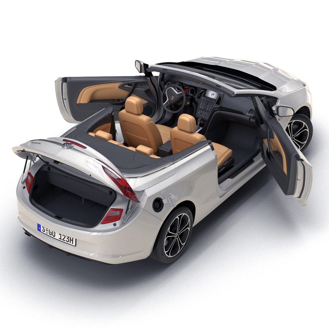 3d buick cascada 2016 rigged