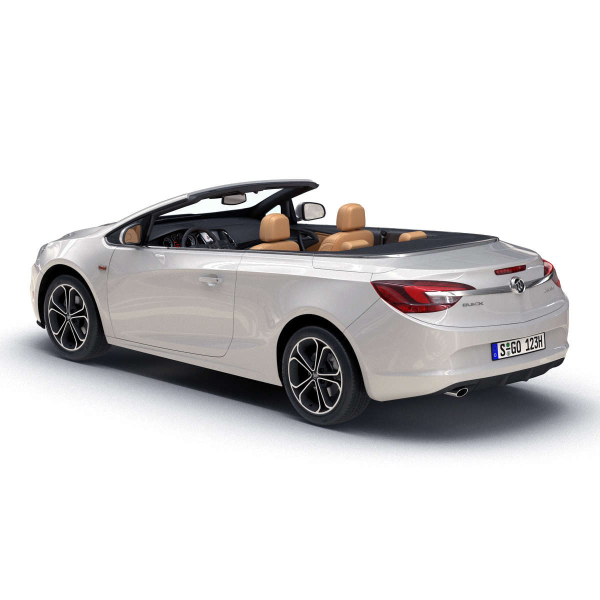 3d buick cascada 2016 rigged
