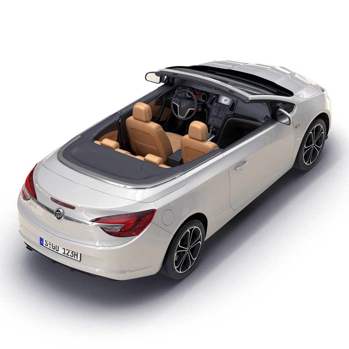 3d buick cascada 2016 rigged