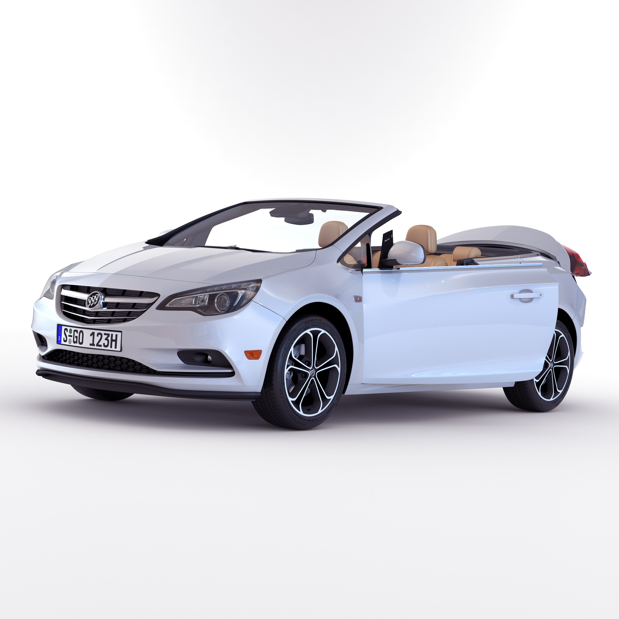 3d buick cascada 2016 rigged