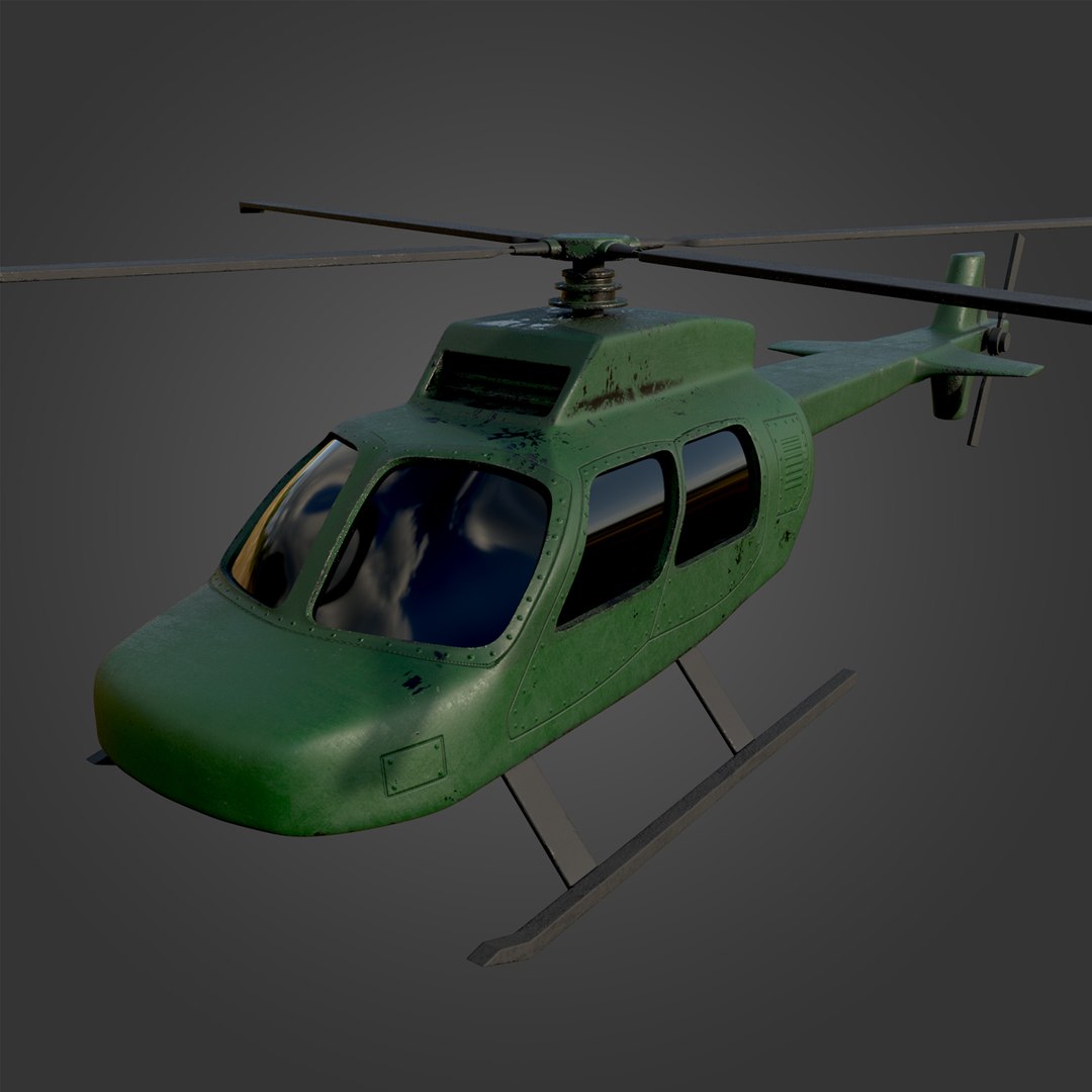Helicopter 3D Model - TurboSquid 2264074