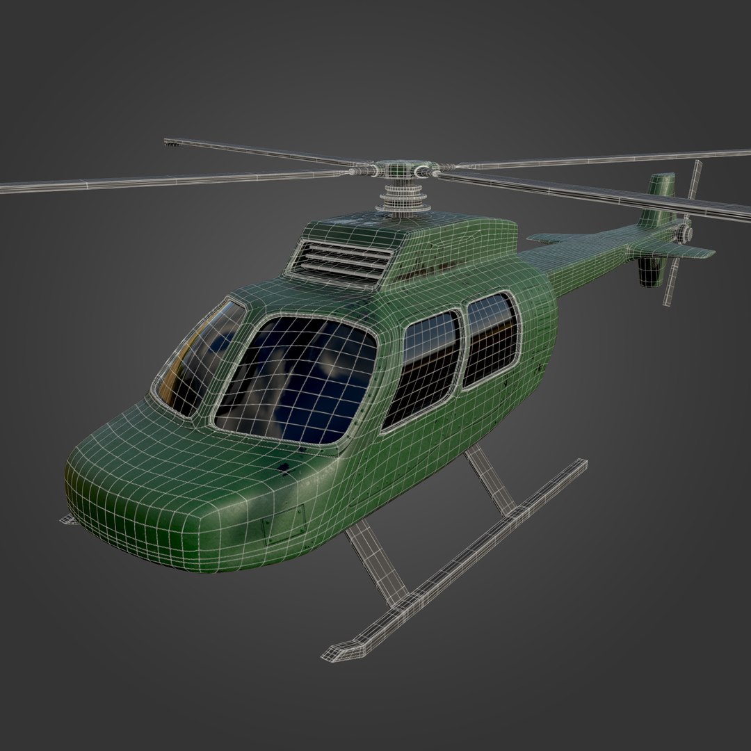 Helicopter 3D Model - TurboSquid 2264074
