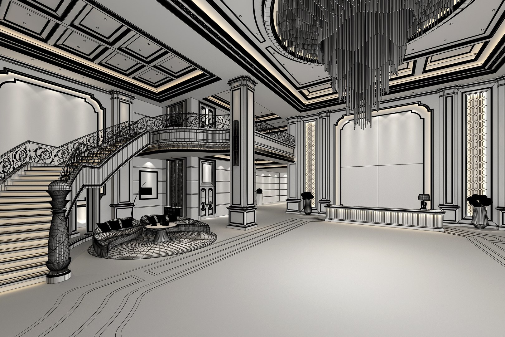 Lobby 11 3D Model - TurboSquid 2208193