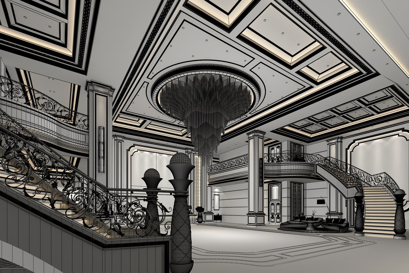 Lobby 11 3D Model - TurboSquid 2208193