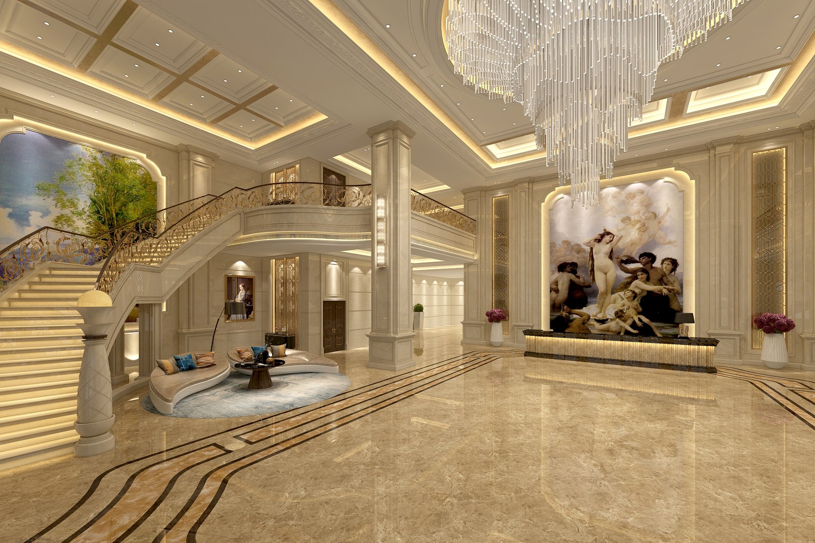 Lobby 11 3D Model - TurboSquid 2208193