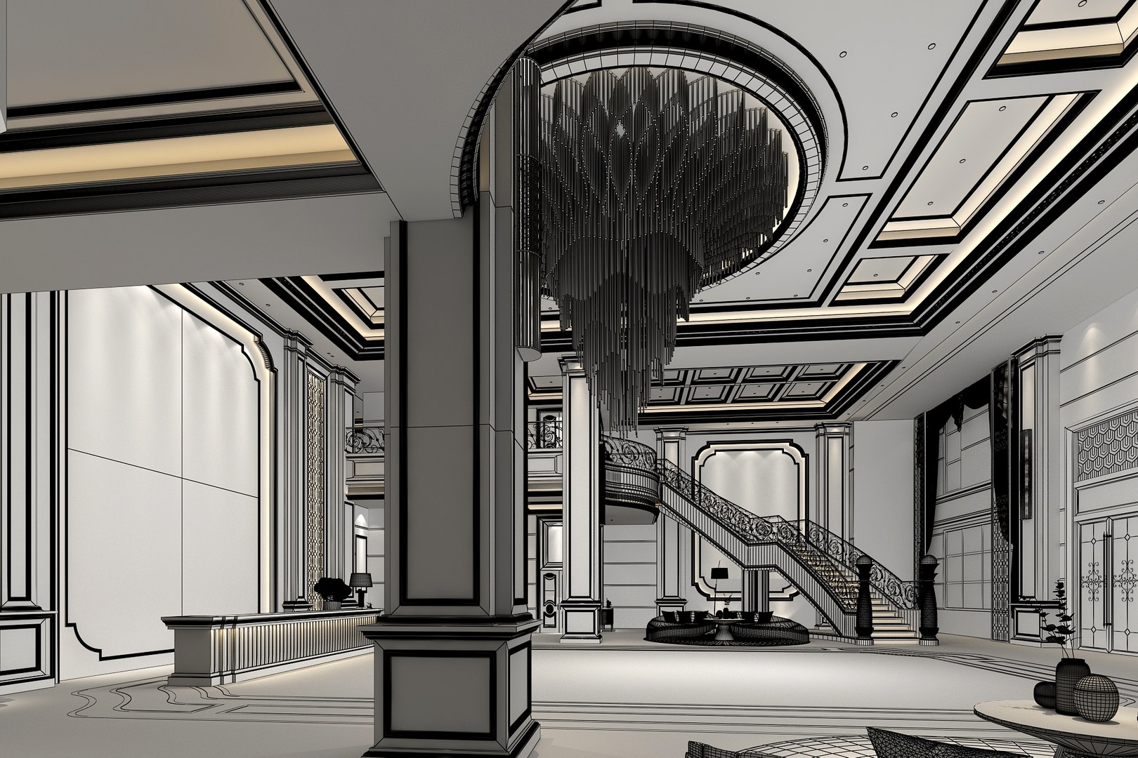 Lobby 11 3D Model - TurboSquid 2208193